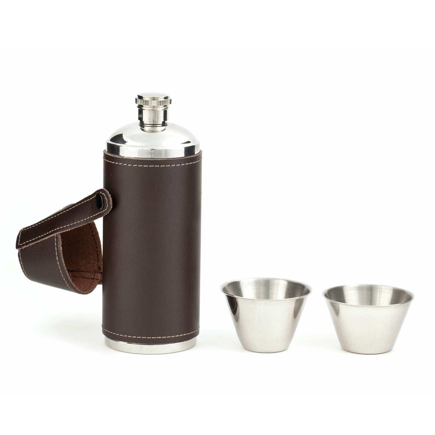 Leather Flask — Kikkerland B.V